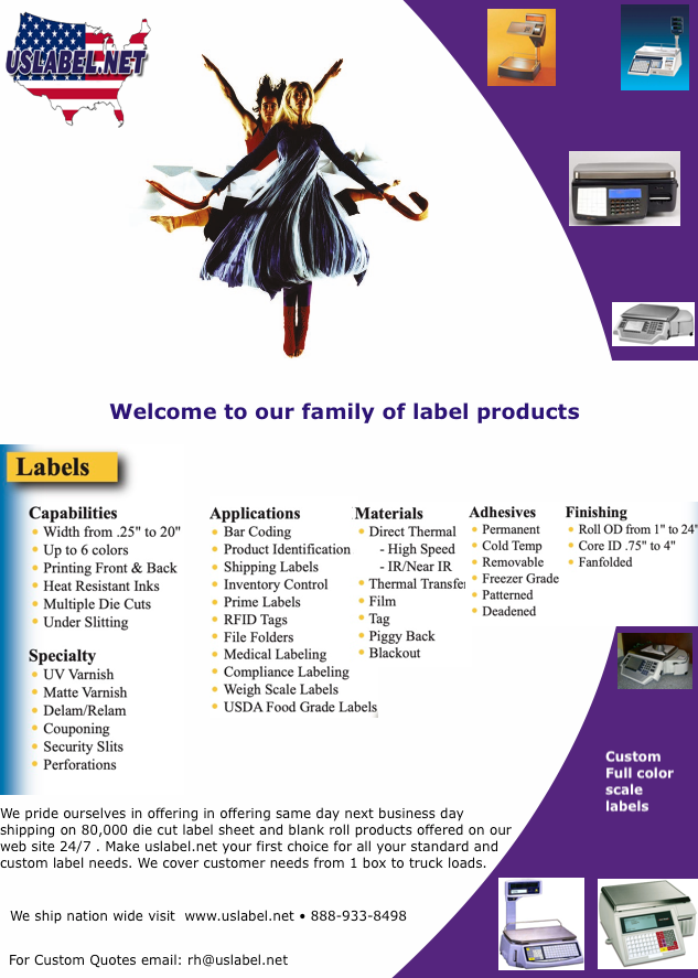 Whats new in Label Stock Material deliveries across the United States.