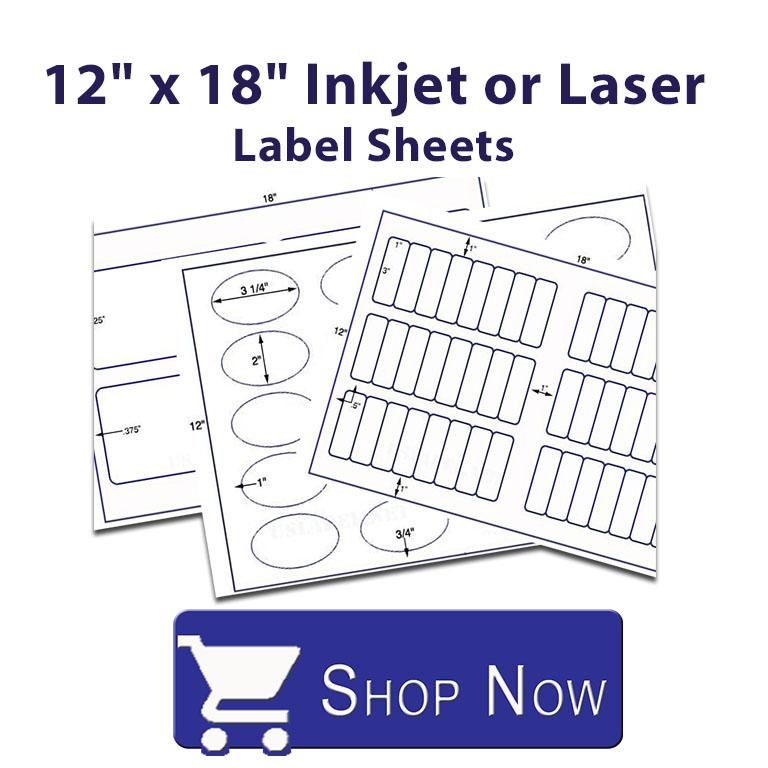 12" x 18 " Digital Press Label Sheets| Uslabel.net