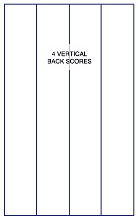 US9006-8 1/2'' x 14'' Full Sheet Label with 4 Back Slits.